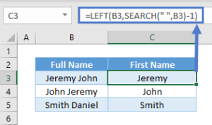 LEFT Function In Excel - Truncates text