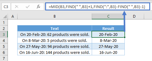 MID Function In Excel - Extract text from a string