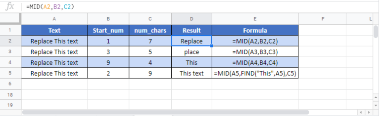 MID Function Examples - Excel, VBA, & Google Sheets - Automate Excel