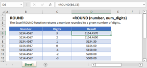 Excel ROUND Function - Round a Number
