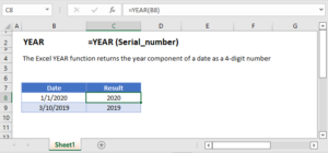 YEAR Function Examples - Excel, VBA, & Google Sheets - Automate Excel