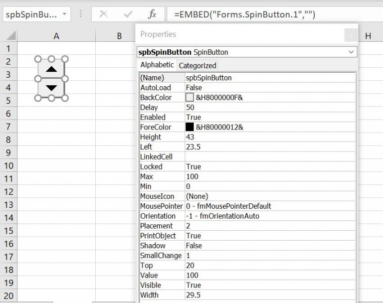 Spin button Excel VBA - Automate Excel Spin button Excel VBA - Automate Excel