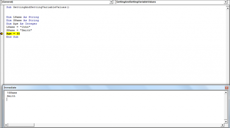 Vba Debugprint And The Immediate Window Automate Excel