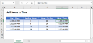 Add Hours to Time - Excel & Google Sheets - Automate Excel