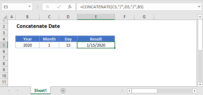 Concatenate Date in Excel & Google Sheets - Automate Excel Concatenate Date in Excel & Google Sheets - Automate Excel