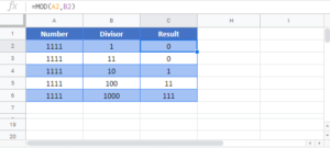 MOD Function - Examples in Excel, VBA, Google Sheets - Automate Excel