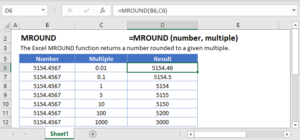 Excel MROUND Function - Round to Specified Multiple
