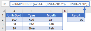 SUMPRODUCT - How Does it Work? Arrays, Criteria - Excel & G Sheets