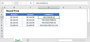 Round Price to Nearest Dollar or Cent in Excel & Google Sheets - Automate Excel