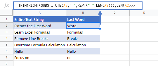Extract the Last Word In Excel & Google Sheets - Automate Excel Extract the Last Word In Excel & Google Sheets - Automate Excel