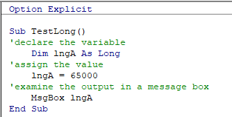 VBA Long Data Type (Dim Variable) - Automate Excel