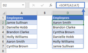 SORT Function Examples - Excel & Google Sheets - Automate Excel