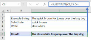 SUBSTITUTE Function Excel - Find and Replace Text