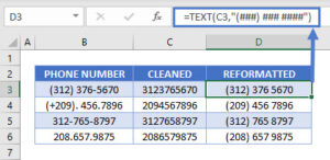 How to Clean & Format Phone Numbers - Excel & Google Sheets - Automate Excel