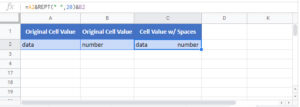 Add Spaces to a Cell Using REPT – Excel & Google Sheets - Automate Excel