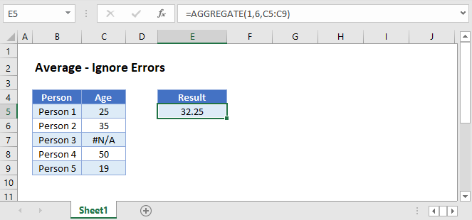 Average - Ignore Errors in Excel & Google Sheets - Automate Excel Average - Ignore Errors in Excel & Google Sheets - Automate Excel
