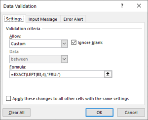 Data Validation Custom Formulas - Automate Excel