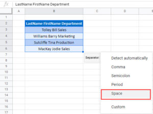 How to Split Text String by Space, Comma & More - Excel and Google Sheets - Automate Excel
