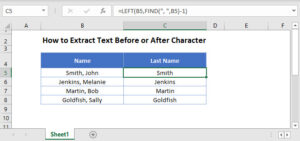 How to Extract Text Before or After Character in Excel and Google ...