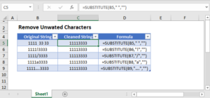 Formula - Remove Unwanted Characters - Excel - Automate Excel