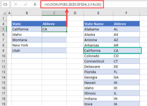 Convert State Name to Abbreviation - Excel & Google Sheets - Automate Excel