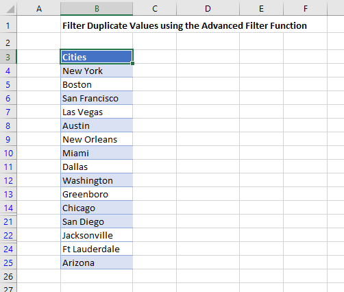 How To Filter Duplicate Values in Excel & Google Sheets - Automate Excel How To Filter Duplicate Values in Excel & Google Sheets - Automate Excel