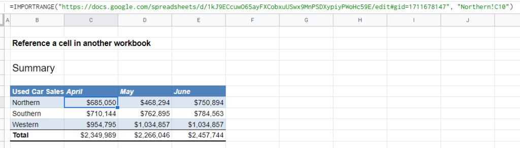 Excel Reference Cell in Another Sheet or Workbook - Excel and Google ...