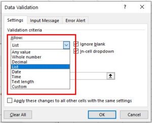 Add a Drop Down List with Color Formatting in Excel & Google Sheets ...