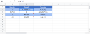 Excel LN Function - Calculate Natural Logarithm (Log)