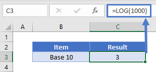 Excel LOG Function - Calculate logarithm (log)