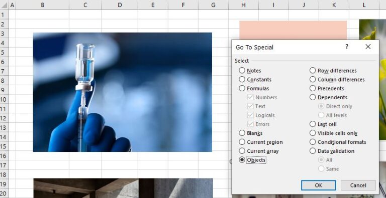 How to Remove (or Select) All Pictures / Objects From an Excel Workbook ...