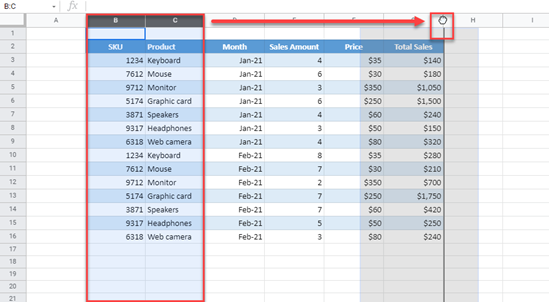 How to Rearrange / Reorder Columns in Excel & Google Sheets - Automate ... How to Rearrange / Reorder Columns in Excel & Google Sheets - Automate ...