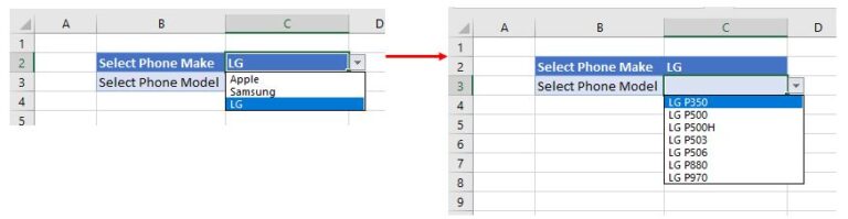 Create a Cascading Drop-Down List in Excel & Google Sheets - Automate Excel