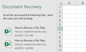 How to Recover a File That Was Not Saved in Excel - Automate Excel