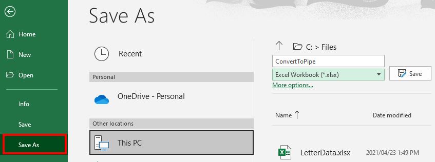How to Convert Excel to a Pipe Delimited Text File - Automate Excel How to Convert Excel to a Pipe Delimited Text File - Automate Excel