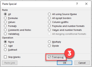 Excel Paste And Transpose Shortcut - Automate Excel