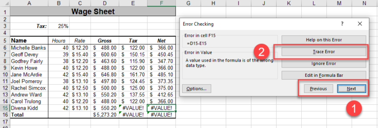 How to Use the Error Checking Command in Excel & Google Sheets ... How to Use the Error Checking Command in Excel & Google Sheets ...