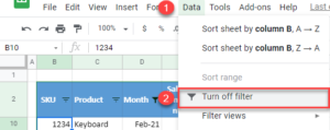How to Remove Filters in Excel & Google Sheets - Automate Excel