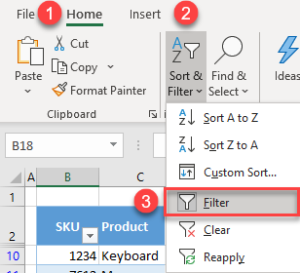 How to Remove Filters in Excel & Google Sheets - Automate Excel