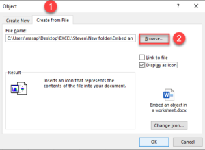 Embed a File (Object, Email, etc.) in Excel & Google Sheets - Automate Excel