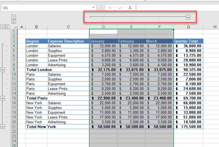 How to Create an Outline in Excel & Google Sheets - Automate Excel