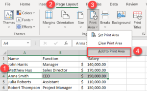 How to Set the Print Area in Excel & Google Sheets - Automate Excel