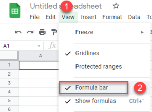 How to Show the Formula Bar in Excel & Google Sheets - Automate Excel