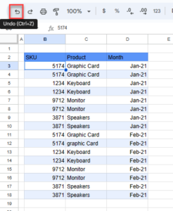How to Undo a Sort in Excel & Google Sheets - Automate Excel
