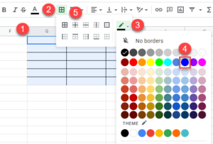 Change Gridline / Cell Border Color in Excel & Google Sheets - Automate ...
