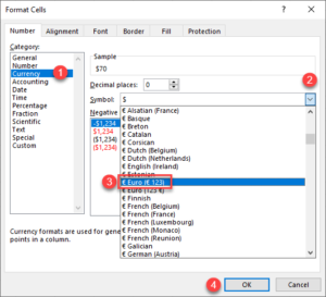 How to Insert a Euro Symbol in Excel & Google Sheets - Automate Excel