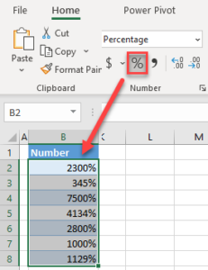 Add Percentage Style to a Number in Excel & Google Sheets - Automate Excel