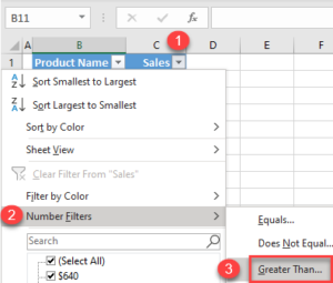 Show or Hide AutoFilter Arrows in Excel & Google Sheets - Automate Excel