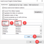 How to Turn On or Change AutoCorrect in Excel - Automate Excel