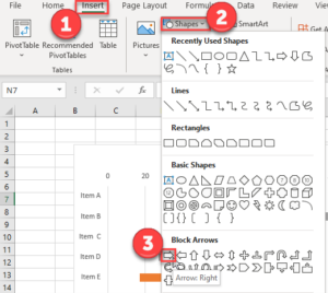 How to Create an Arrow Chart - Excel - Automate Excel
